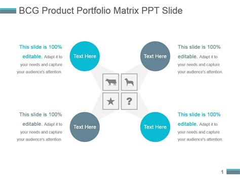 Bcg Product Portfolio Matrix Ppt Slide Powerpoint Design Template