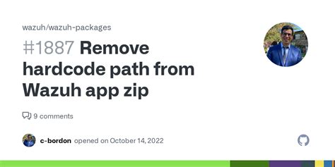 Remove Hardcode Path From Wazuh App Zip · Issue 1887 · Wazuhwazuh Packages · Github