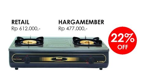 Rinnai Portable RI-712BGX – HargaMember.com