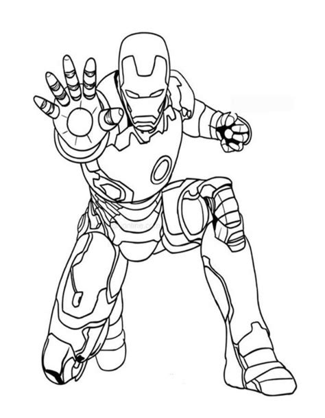 Iron Man Coloring Pages Free Printable Pdf