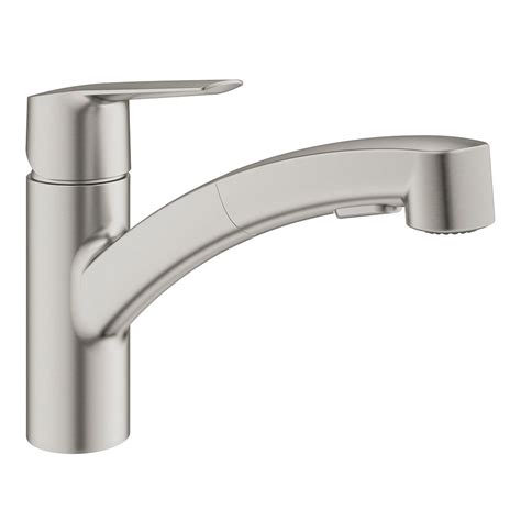 Grohe Start Single Lever Kitchen Sink Mixer With Pull Out Spray