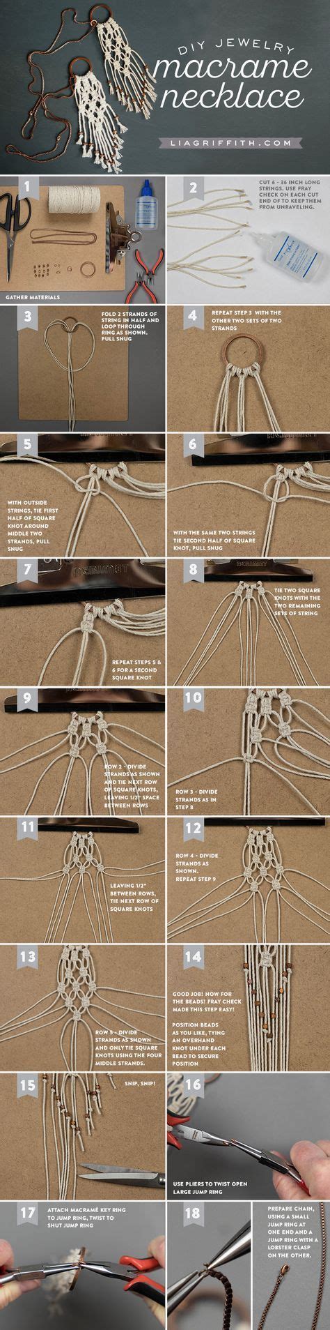 Simple DIY Macrame Necklace Diy Macrame Necklace Diy Macrame Necklace Tutorial Macrame Diy
