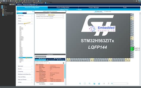 Getting Started With Stm32h5 Arm Cortex M33 Uart Tx In Dma Embeddedexpertio