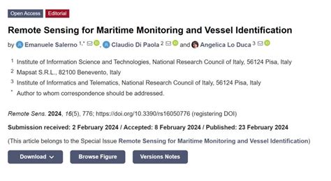 Angelica Lo Duca On Linkedin Research Remotesensing Maritimemonitoring Vesselidentification…