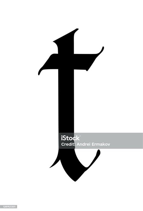 Gothic Letter T Commercial Gothic Letter T Clipart Etc