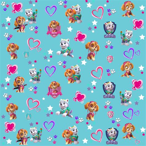 Paw Patrol Papel Digital Imprimible Scrapbooking Fondo Etsy