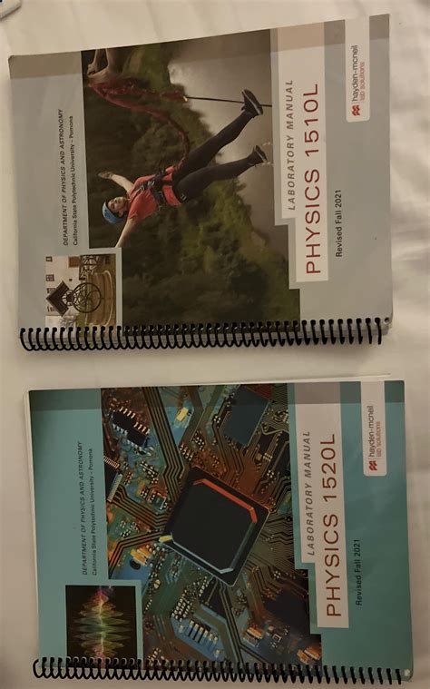 Selling Both Phys 1510 And 1520 Lab Manuals R Calpolypomona