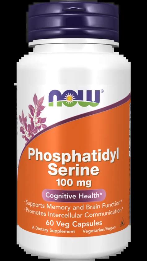Now Foods Now Foods Phosphatidyl Serine 100 Mg 60 Rostlinných Kapslí
