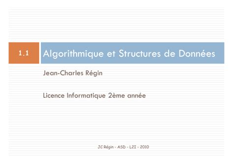 Algorithmique Et Structures De Données