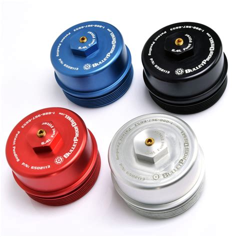 6 4l Anodized Billet Aluminum Fuel Filter Cap