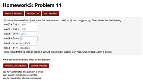Solved Homework3 Problem 11 Previous Problem Problem List