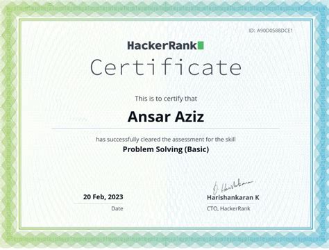 Algorithms Datastructures Hackerrank Ansar Aziz