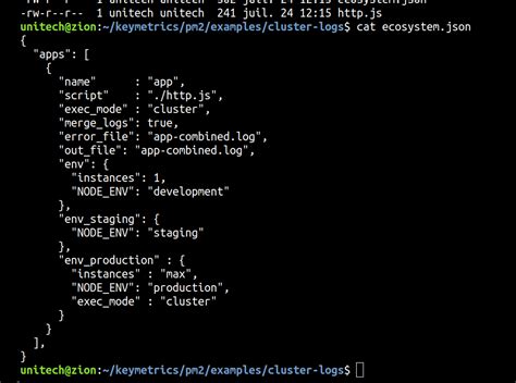 log configuration is ignored in cluster mode · issue 3384 · unitech