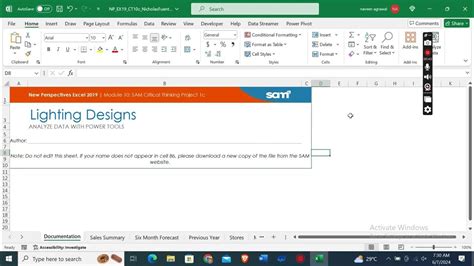 new perspectives excel 2019 module 10 sam critical thinking project