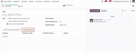 Rule To Match Invoices Bills Odoo 17 Accounting Book