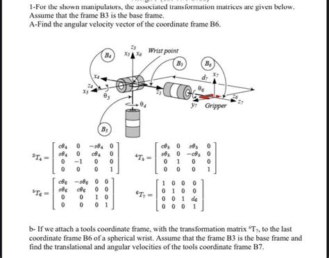 Solved A Find The Angular Velocity Vector Of The Coordinate Chegg
