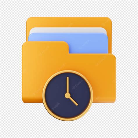 Premium Psd 3d Folder Data File Storage Icon Illustration