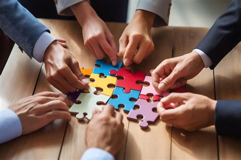 premium photo teamwork for innovation and problemsolving