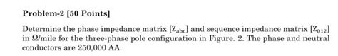 Solved Problem 2 [50 Points] Determine The Phase Impedance