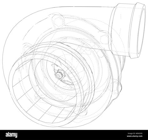 Turbocharger Engineering Drawing