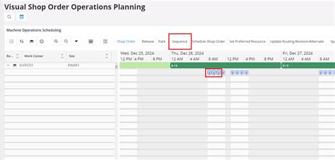 Sequencing Multiple Operations In Visual Operations Planning Ifs
