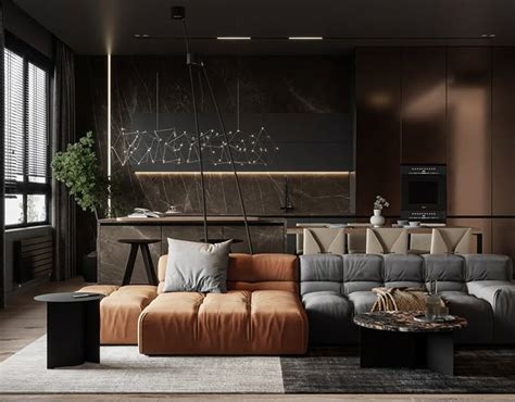 Визуализация квартиры г Москва Behance In 2024 Home Home Decor Furniture