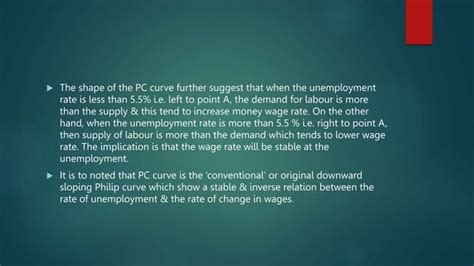 Phillips Curve And Its Relationship Pptx