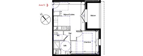 Plan Appartement T2 De 41 70 M² Neuf à Toulouse Résidence « Le Parc Du