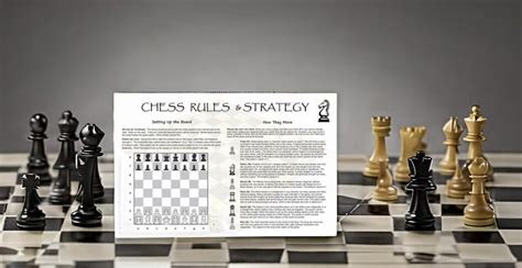 Chess Board Set Up Rules And Piece Movement Strategy Cheat Sheet Laminated Double Sided Great