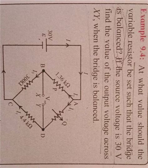 Example 9 4 At What Value Should The Variable Resistor Be Set Such That