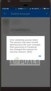 Fix Facebook Error Validating Access Token