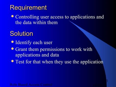 Role Based Access Control Ppt Operating Systems Computer Software And Applications