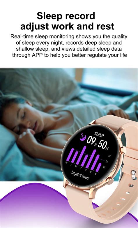Chibear Montre Connectée Ecg Ppg Pour Femmes Bracelet De Sport étanche Avec Appels Bluetooth