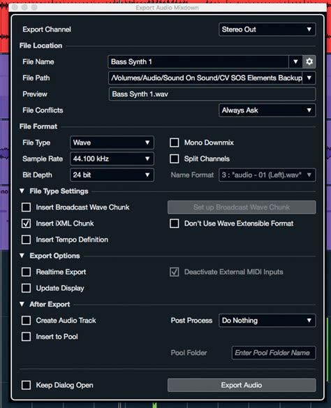 Cubase Archiving Projects