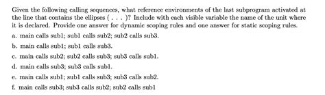 Solved 6 12 Points Consider The Following Program