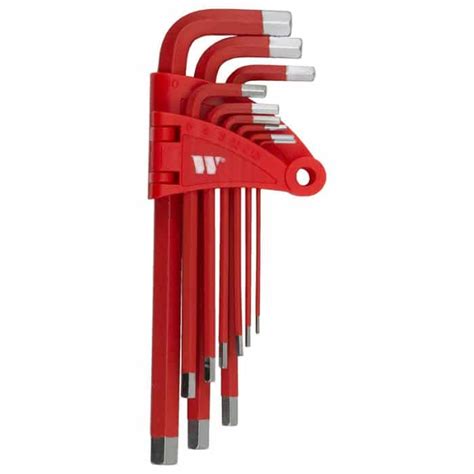 9 Piece L Type Key Set Ball Hex H1 5 H10 German Specialist Tools