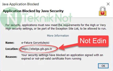 Application Blocked By Java Security Hatası Çözümü