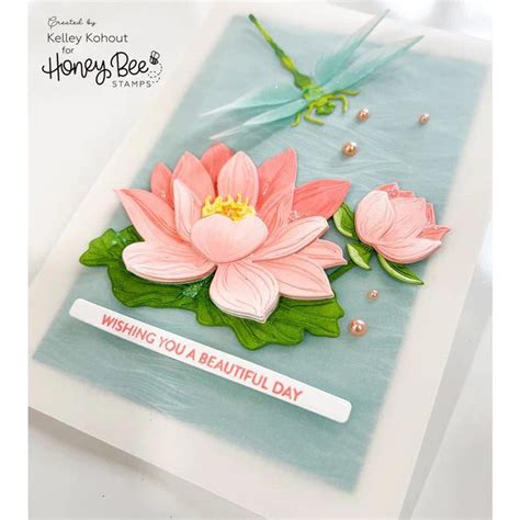 Honey Bee Lovely Layers Water Lily Die Set Hbds Llwater Honey Bee