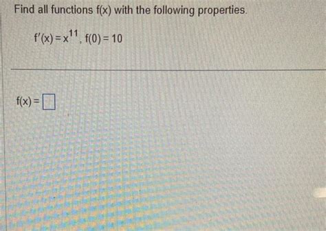 Solved Find All Functions F X With The Following Chegg