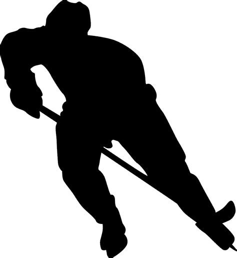Printable Hockey Player Silhouette King Printables