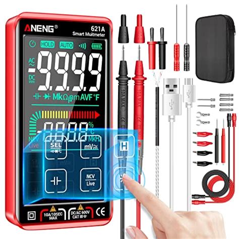 Aneng Digital Multimeter Tester Smart Touch Trms Auto Ranging 9999counts