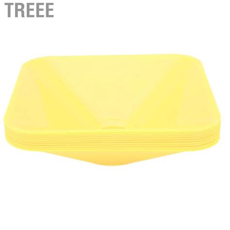 Treee ชุดการฝึกอบรมกรวย 10 ชิ้นแผ่นดิสก์สีสดใส Pe Square สำหรับบาสเก็ตบอล สีฟ้า Shopee Thailand