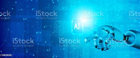 tangan robot dan ai cuicrit koneksi jaringan data dengan latar belakang kode bilangan biner