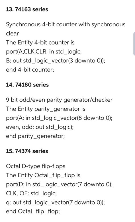 Solved 3 Write Entity Declaration For Each Of The Ttl Devices In Course Hero