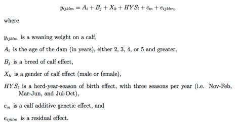 How To Distinguish Fixed From Random Effects In A Model Equation