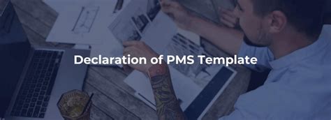 Pms Declaration Template For Simplified Management