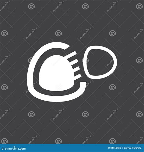 Light Sensor Outline Icon Simple Linear Element Illustration Isolated Line Light Sensor Icon