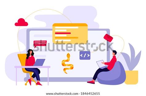 Development Code Language Sign Programming Coding Stock Vector Royalty