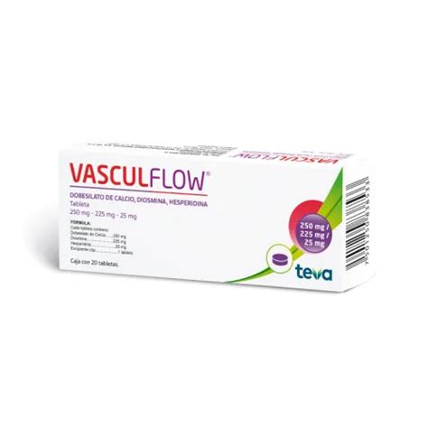 Vascuflow 250 225 25 Mg Estimula Drenaje Linfático