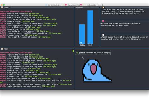 This Terminal Dashboard Just Wants To Take Care Of You While You Code